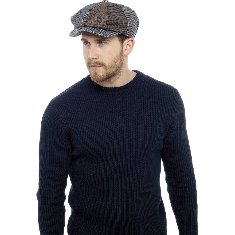 Tom Franks Mens Wool Blend Patchwork Baker Boy Hat | Walmart Canada