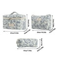 Womens Travel Cosmetic Bag Toiletry Bag Set Womens Quilted Toiletry
