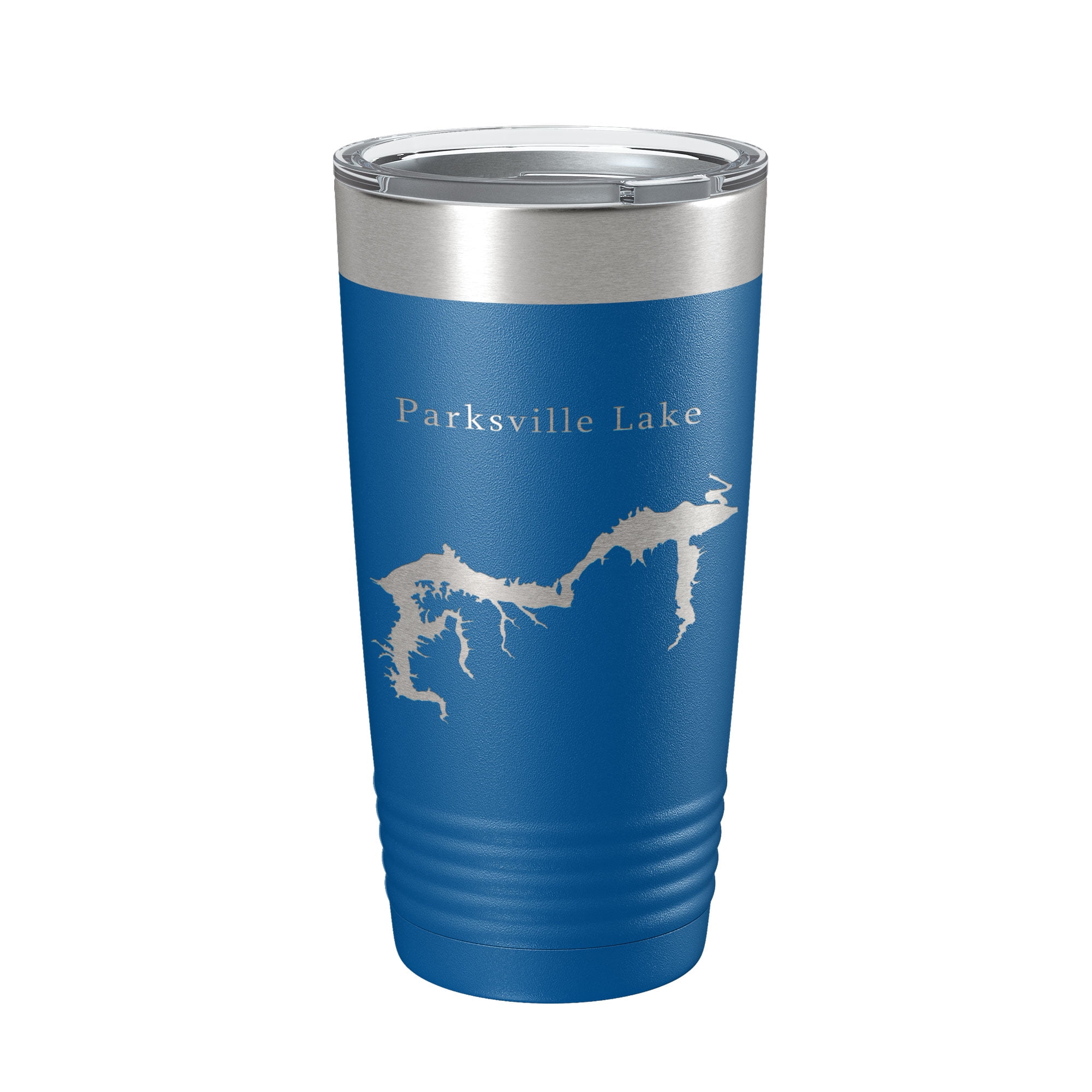 Parksville Lake Map Tumbler Travel Mug Insulated Laser Engraved Coffee ...