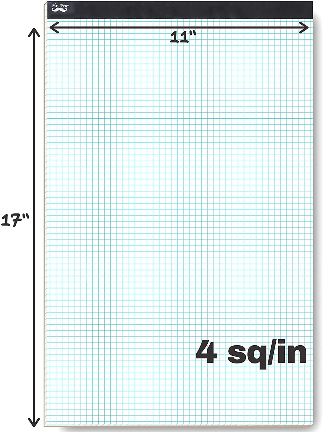 Buy Mr. Pen- Graph Paper, Grid Paper, 22 Sheet Papers, 4x4 (4 Squares ...