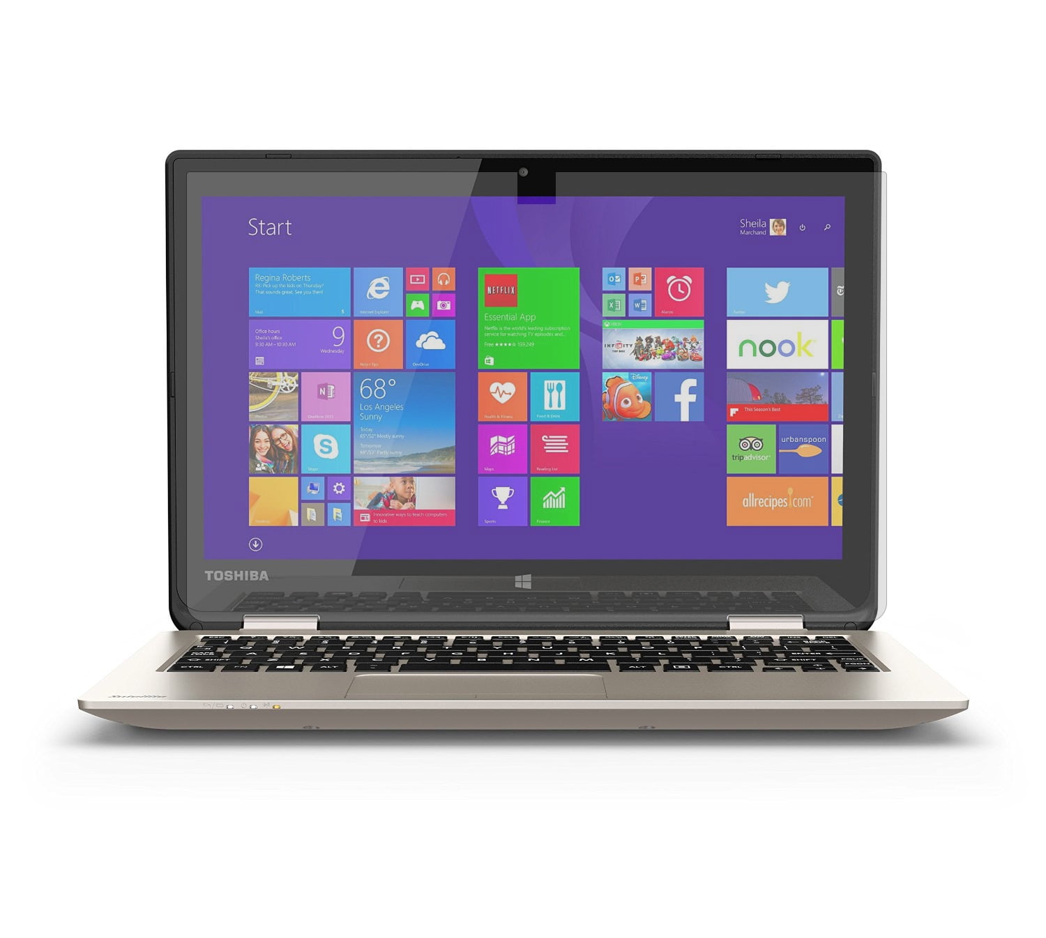 PcProfessional Screen Protector (Set of 2) for Toshiba radius 11.6 ...