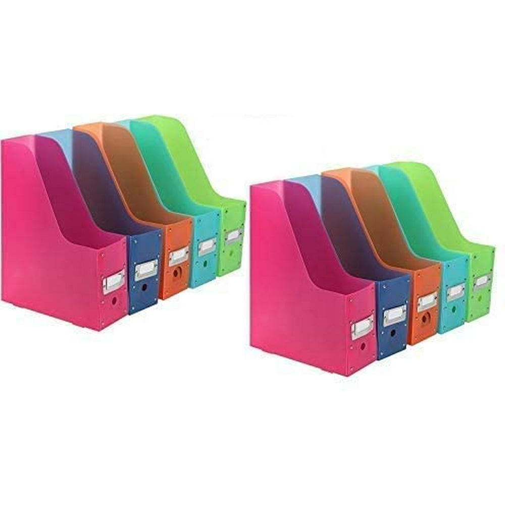 KOVOT Set of 10 File & Magazine Organizers | Made With Multicolored ...