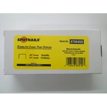 Spotnail 35506ss Hardware Narrow Crown 3/8" Stainless Steel Staple 5M ...