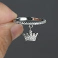 Crown Dangle Charm Engagement Ring For Women's Gift 1.9 Ct Diamond 14K ...