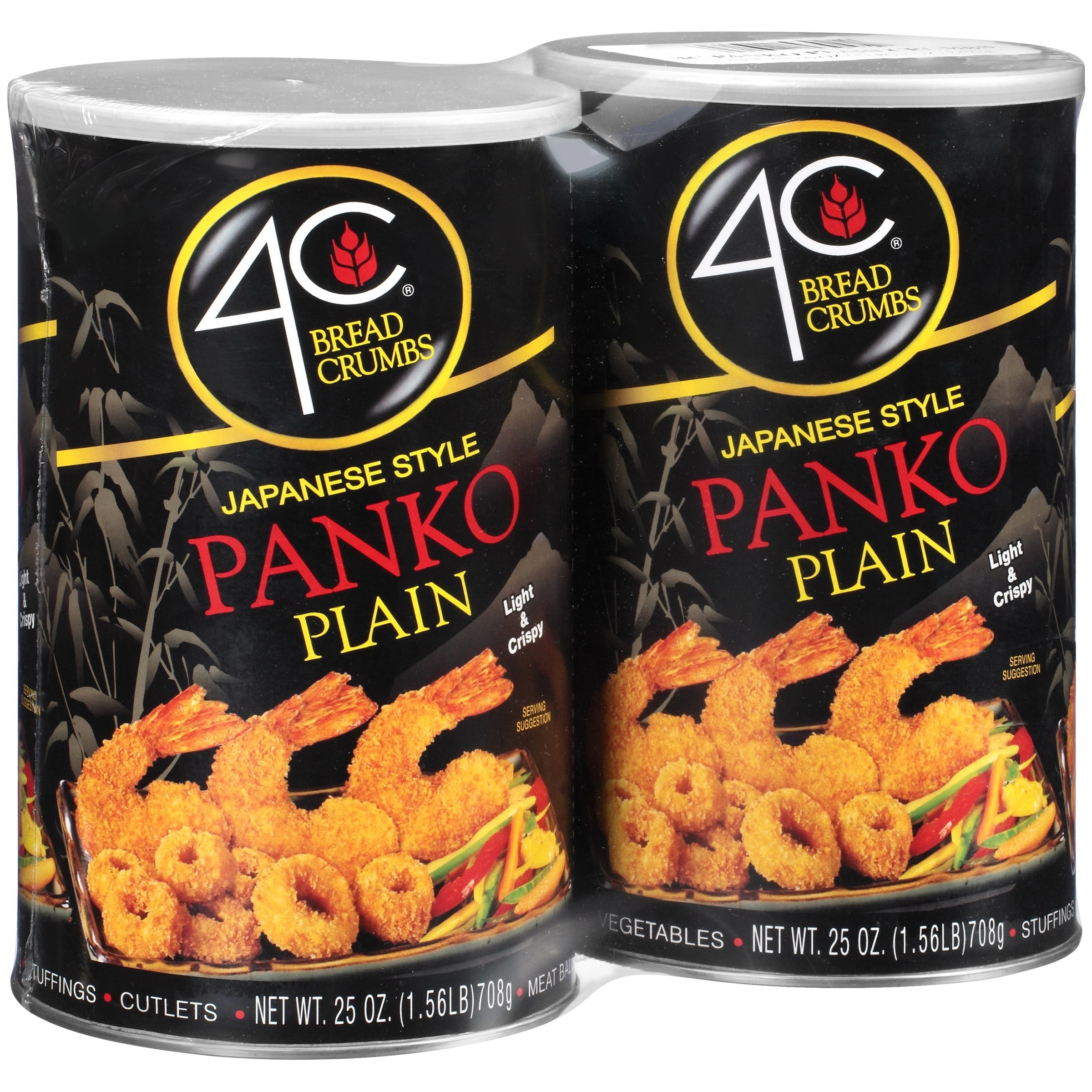 4C® Plain Panko Japanese Style Bread Crumbs 2-25 oz. Canisters ... 4C® Plain Panko Japanese Style Bread Crumbs 2-25 oz. Canisters ...
