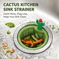 Cactus Sink Strainer Basket for Food Waste, Press to Dump Design for ...