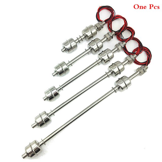 SUS304 Float Switch,Liquid water level sensor horizontal Double Ball float switch,30cm 40cm 50cm ...