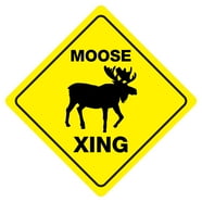 Moose Crossing Sign - Walmart.com