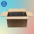 Bulk 25 Pack 9x6x2 Black Shipping Boxes, Small Corrugated Cardboard ...