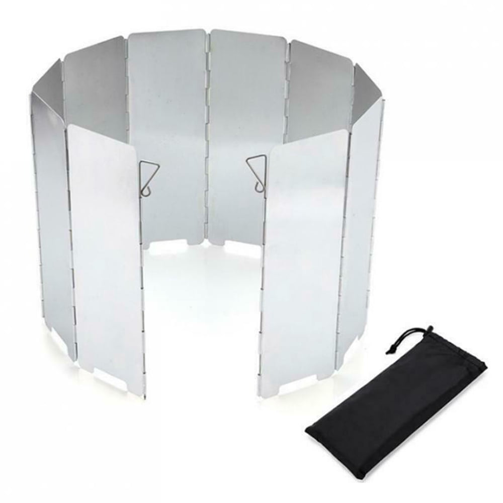 Foldable Camping Stove Windshield 10 Plates Cooker Gas Stove Screen ...
