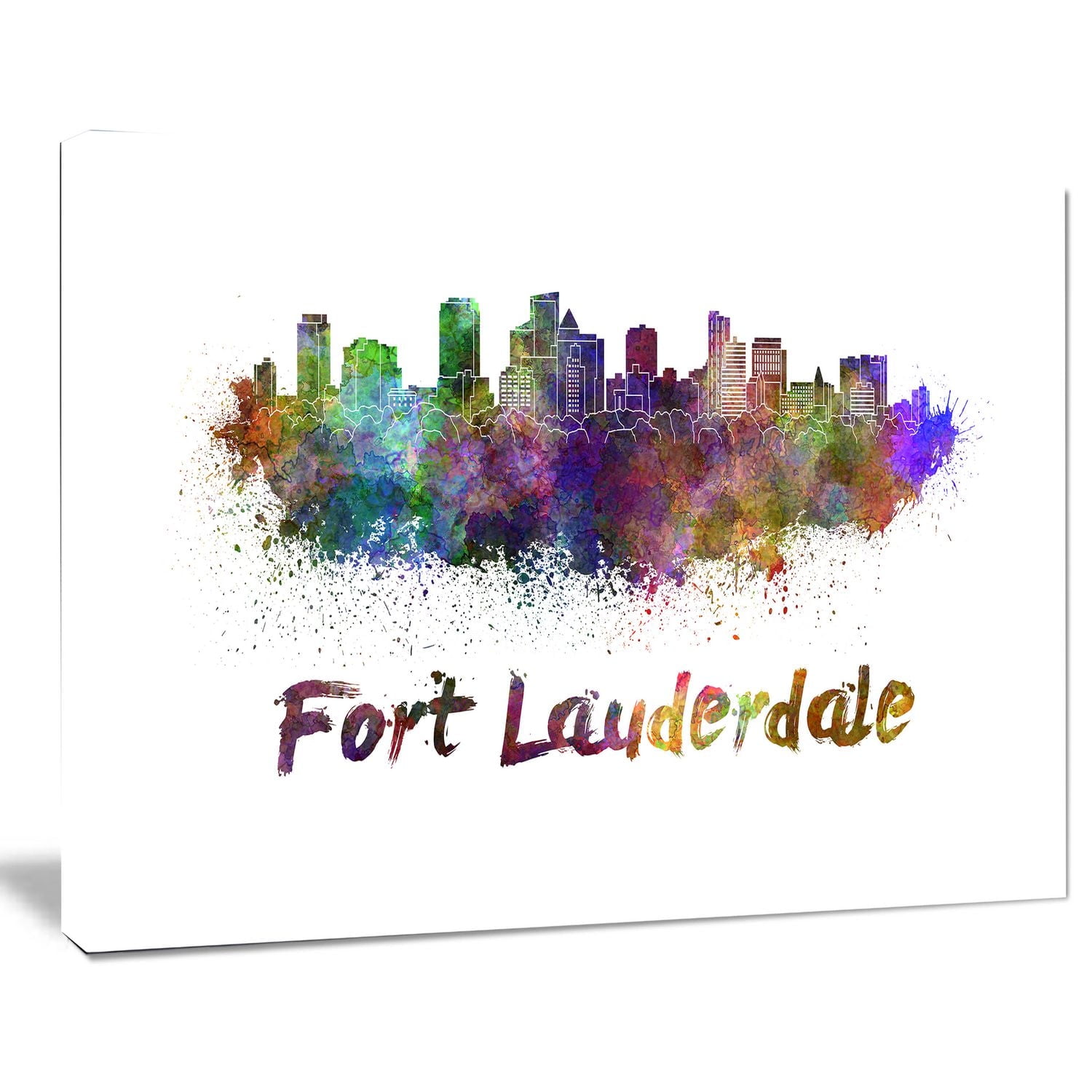 Click here for Designart Design Art Fort Lauderdale Skyline Canva... prices