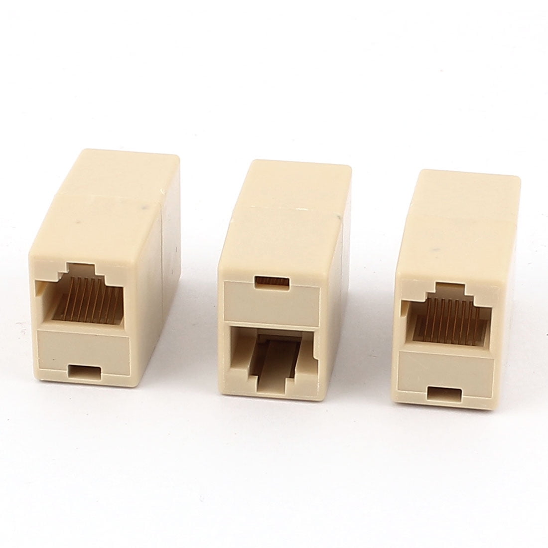 3 Pcs RJ45 8P8C Female to Female F/F Network Cable Coupler Connector ...