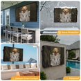 Outdoor TV Cover 68x42x4.5in, Labrador Toilet Reading Newspaper ...