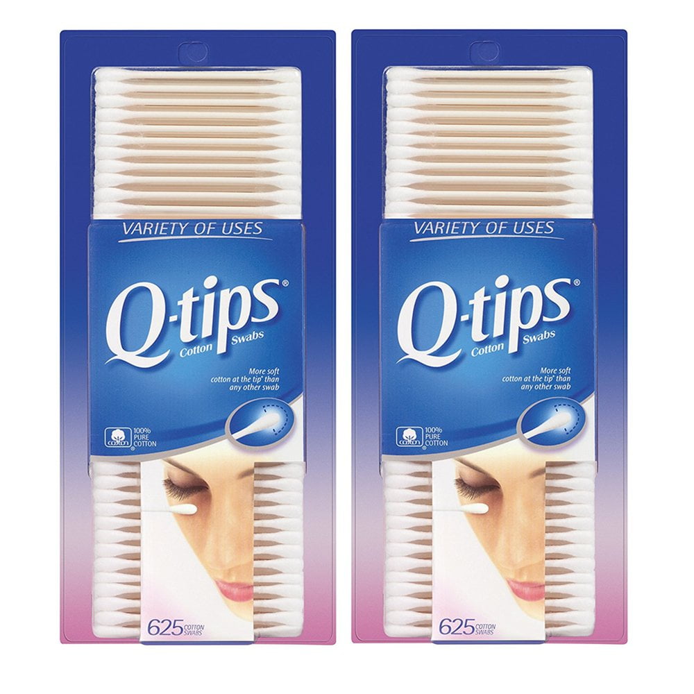 Q-Tips Cotton Swabs, 625 Count, Pack of 2 - Walmart.com