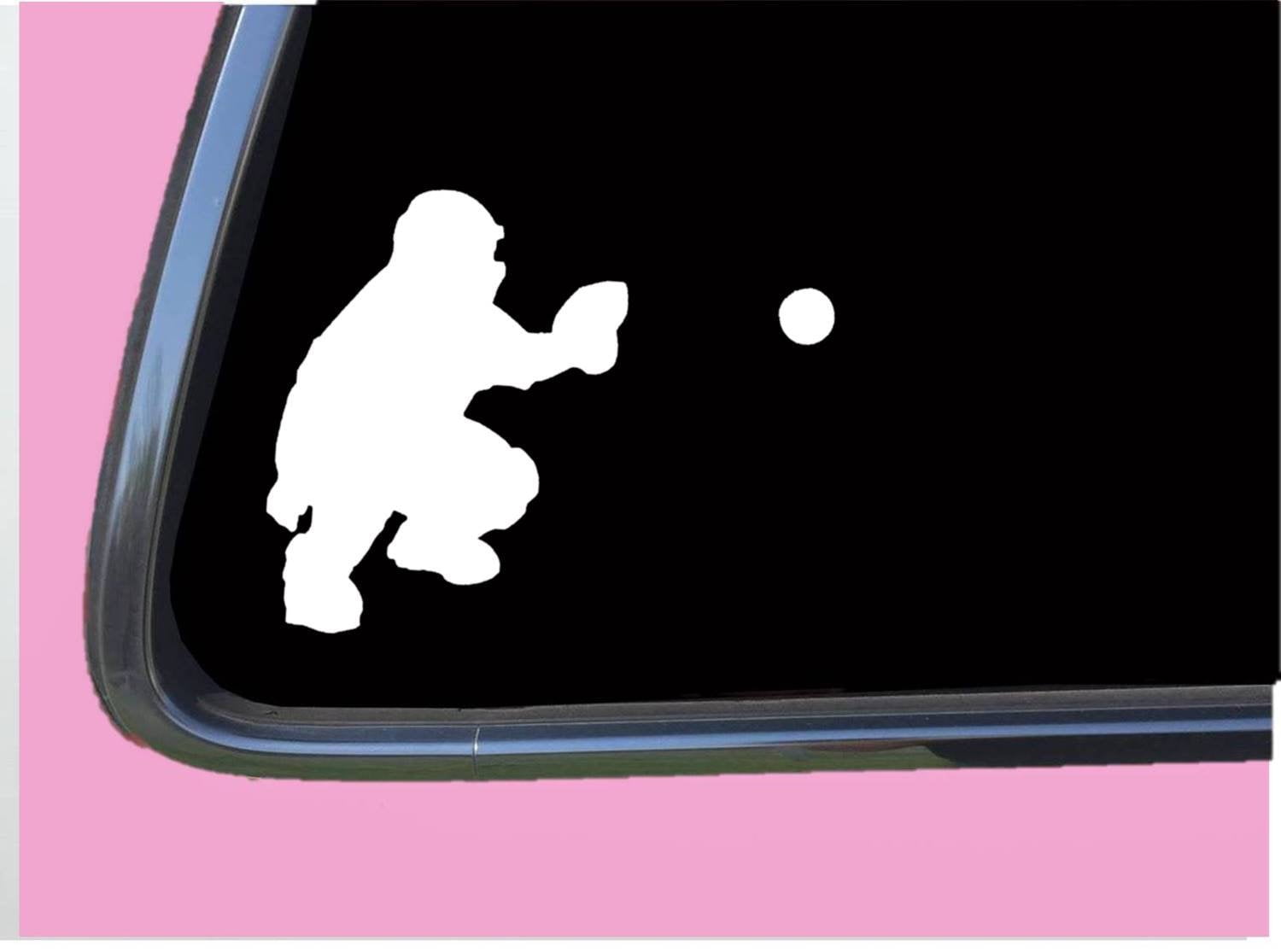 Baseball Catcher 6" STICKER TP 686 baseball decal glove hindcatcher ...