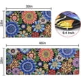 Boho Kitchen Rugs, Boho Floral Anti Fatigue Kitchen Mat for Floor ...