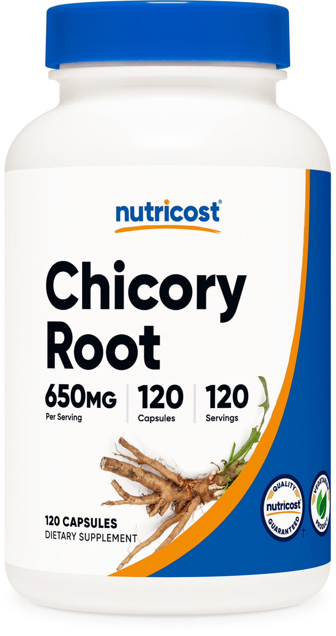 Nutricost Chicory Root 650mg 120 Capsules - Non-GMO, Gluten Free ...