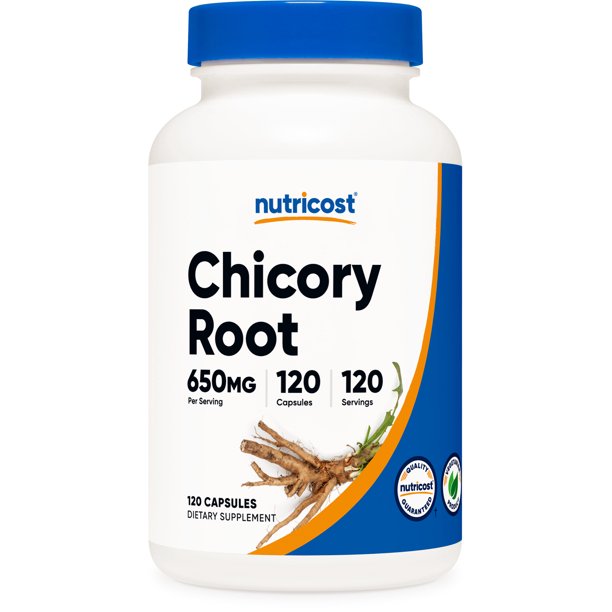 Nutricost Chicory Root 650mg 120 Capsules - Non-GMO, Gluten Free ...
