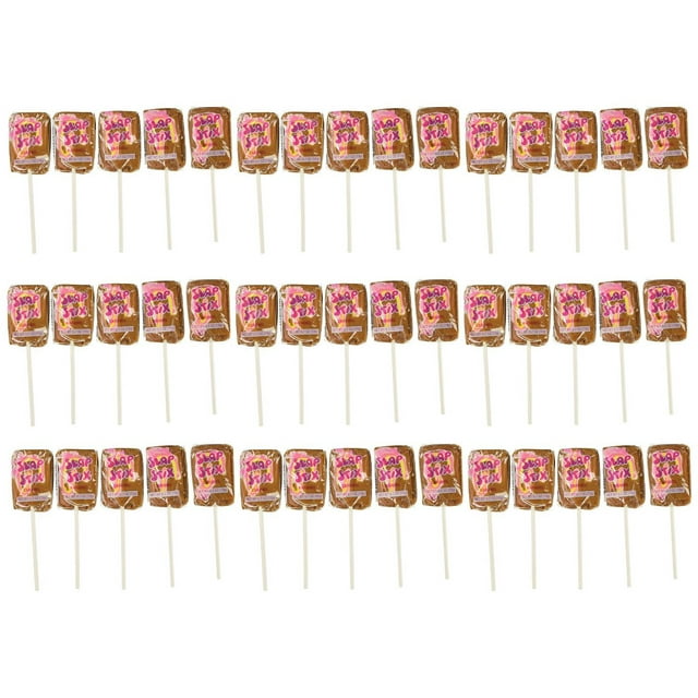 576 PACKS : Necco Slap Stix Caramel Pop Banana Swirl 36 Pop Box ...