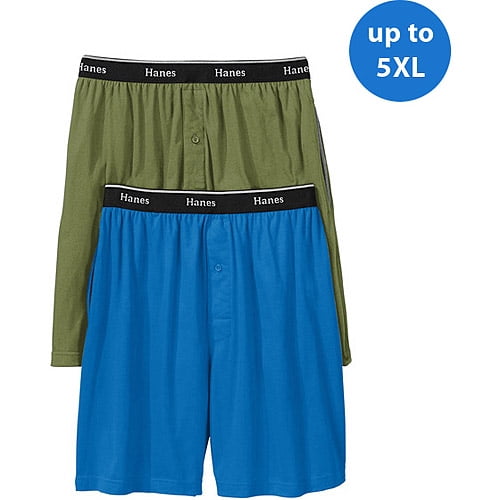 Hanes Big Mens Knit Shorts 2 Pack