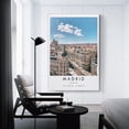 Affixzi Madrid Poster, Black and White Art, Spain Wall Art, Aesthetic ...