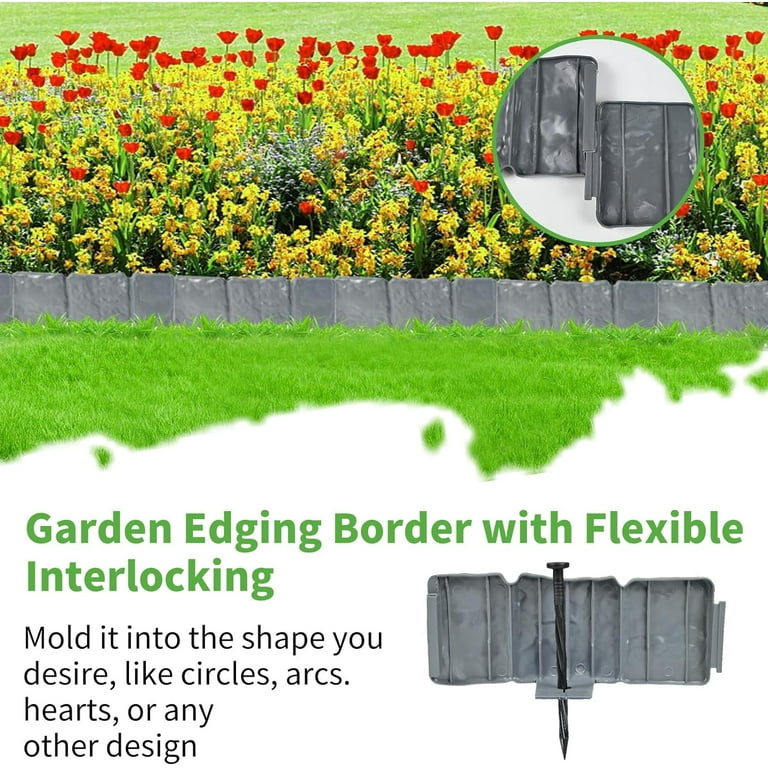 Garden Edging Stone Plastic Mold