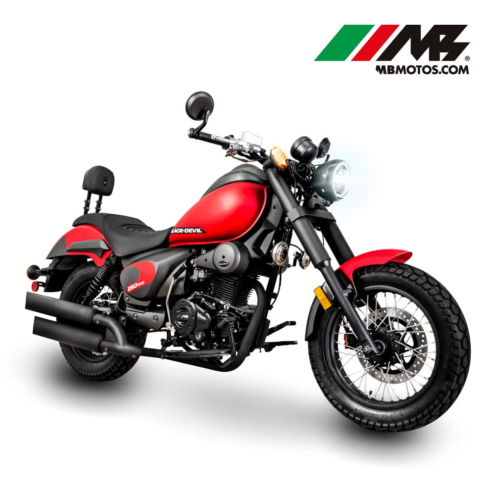 Motocicleta Chopper MB MOTOS Black Devil 250cc Rojo 2025 MB Motos Black ...