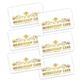 Membership Cards - Gold Foil Stamping 3.5" x 2" Blank Member ID Entry ...
