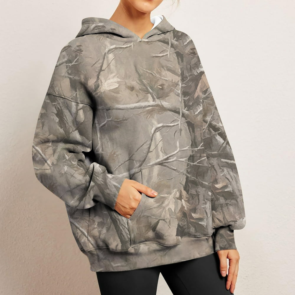 Click here for Generic Women‘s Camo Maple Leaf Print Oversized Sw... prices