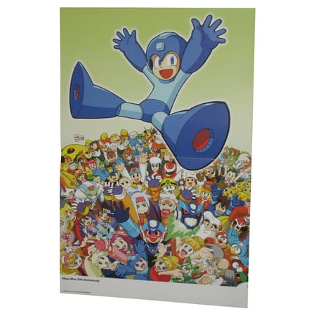 Nintendo Power Mega Man 20th Anniversary Double Sided Video Game Poster ...