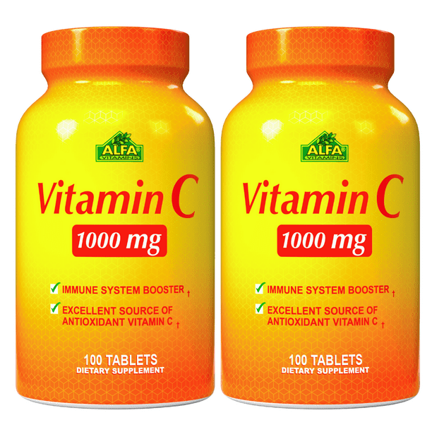 ALFA VITAMINS Vitamin C Supplement with 1000mg - Powerful antioxidant ...
