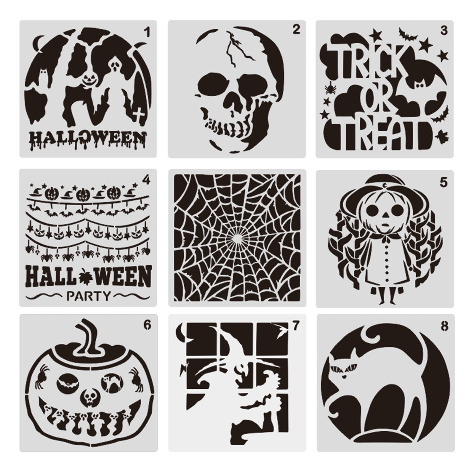 Black And White Halloween Scrapbook Paper