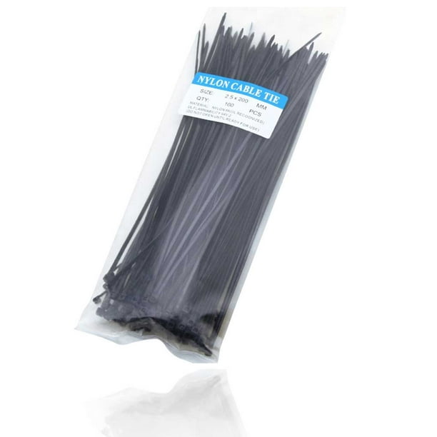 Dalazy 100 Pieces Cable Tie Portable Universal Self-locking Electronic Cables Organizing Wire ...