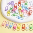 100PCS Candy-colored Metal Paint Keychain Lanyard Swivel Snap Hooks ...