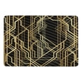 Gold Black Line Abstract Geometric 3D Pattern Home Decor Living Room ...