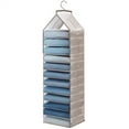 Hanging Closet Organizer for Clothes, 12 Shelves Clothes Organizer with ...