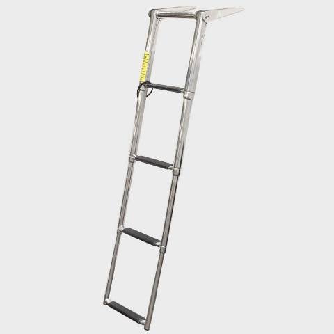 Garelick Marine Boat Telescoping Ladder 19620-28 | 4 Step 42 3/4 Inch ...