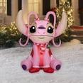 Disney 4.5 ft Angel with Scarf & Bows Christmas Airblown Inflatable ...