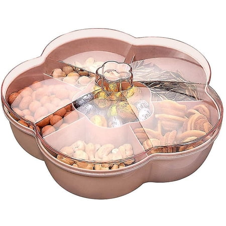 Candy And Nut Serving Container, Appetizer Tray With Lid, 5 ...