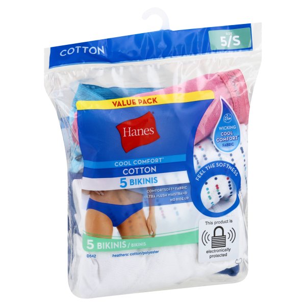 Hanes Cool Comfort Cotton Bikinis Size 5 S Assorted Colors And Patterns