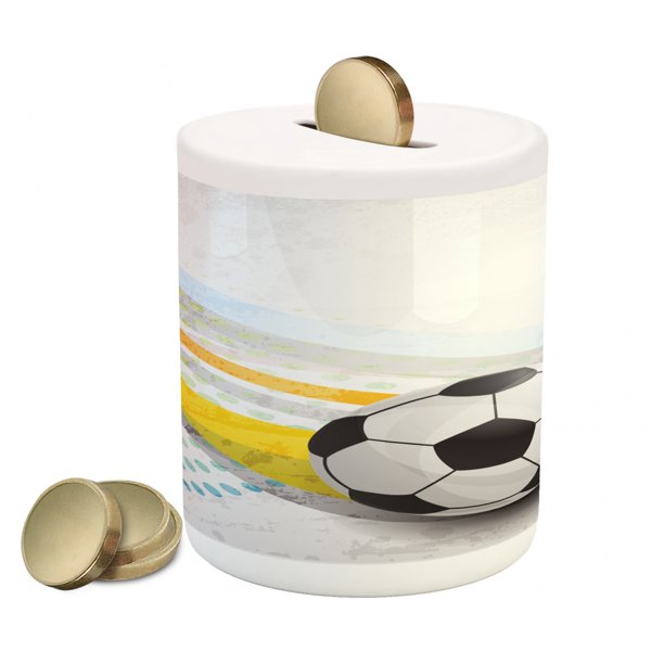 Ceramic Football Bank