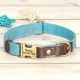 Pet Artist PU Leather Personalized Dog Collar with Custom ID Metal ...