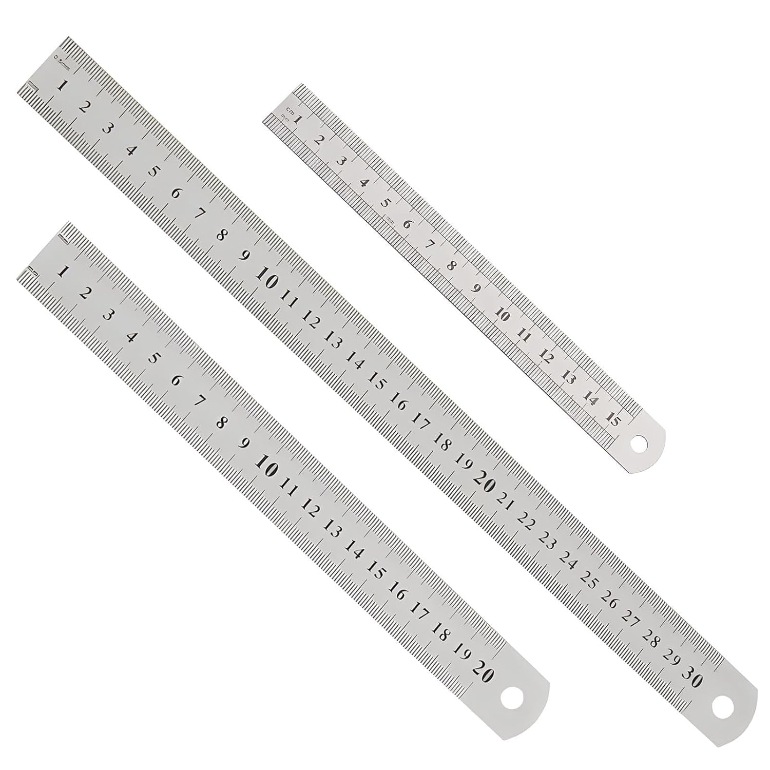 Click here for Neunwolken 3pcs Metal Ruler Set measuring Ruler To... prices