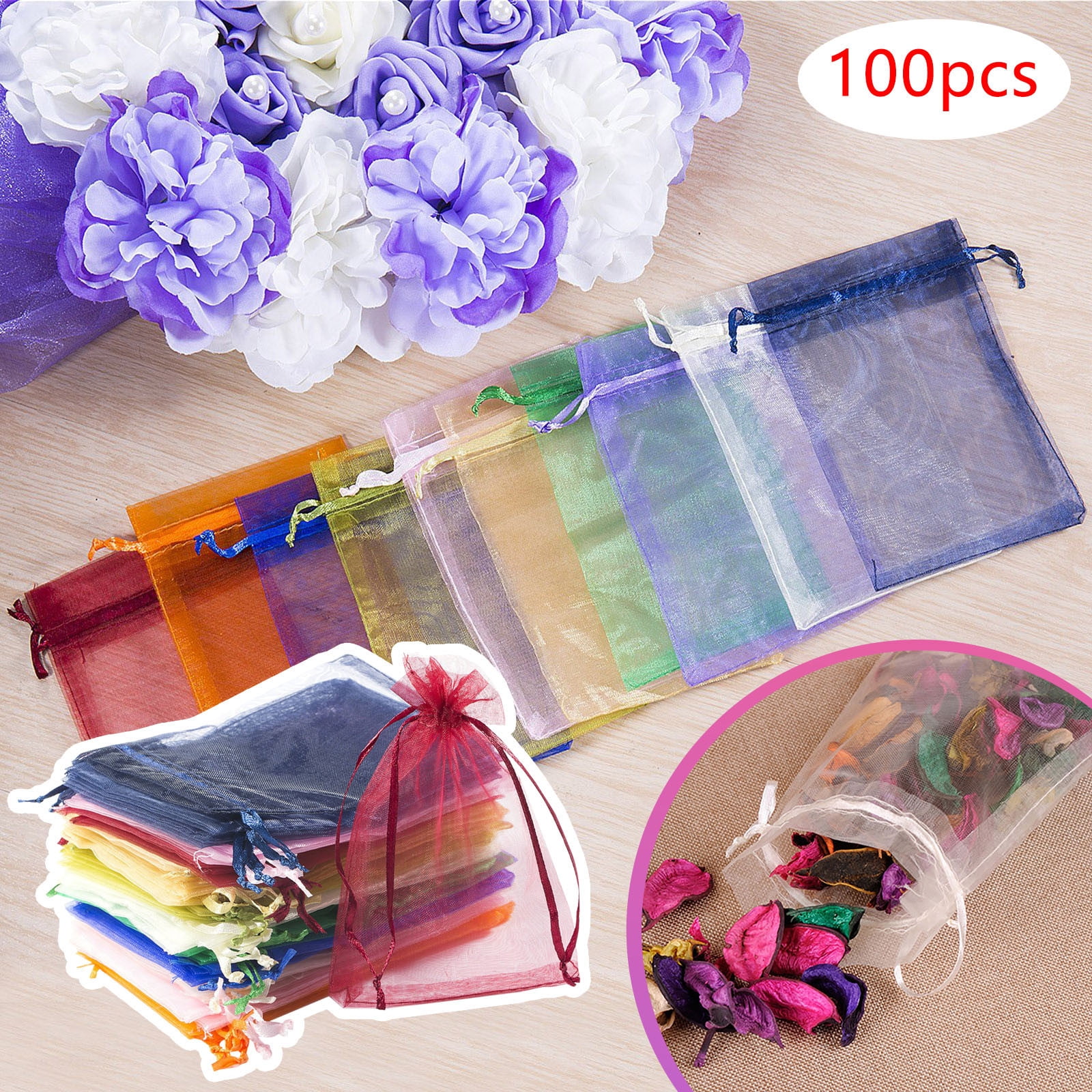 Click here for Apmemiss Clearance Cloth Gift Bags 100pcs Multicol... prices