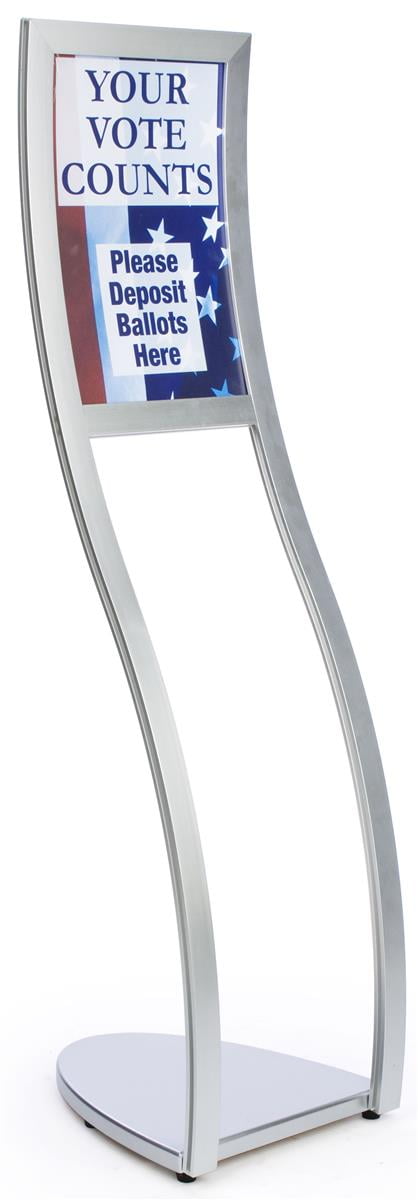 Floor-Standing Sign Holder for 11x17 Prints, Top-Loading Insert, S ...