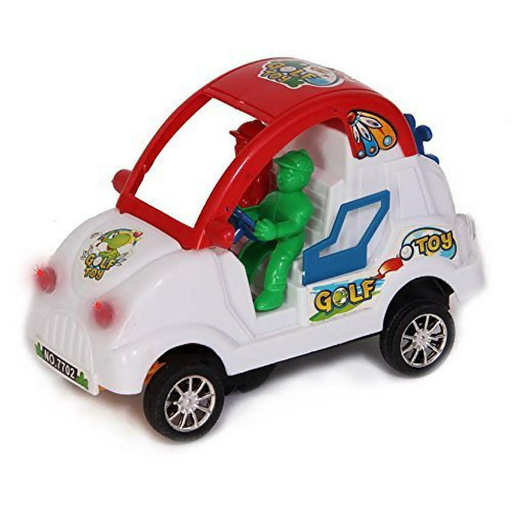Bump and Go Toy Car - Battery Operated Novelty Toy Car with Bump and Go ...