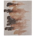 2' X 3' Tan Brown and Orange Abstract Hand Tufted Area Rug - Walmart.com