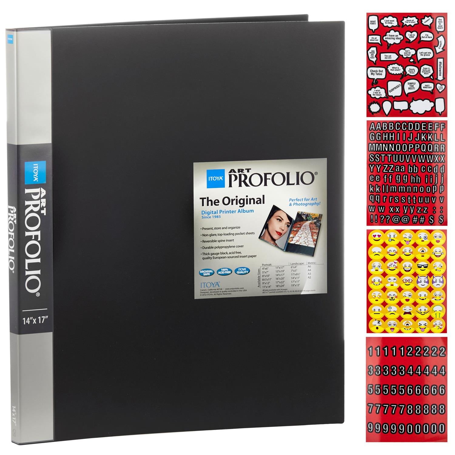 Itoya Art Profolio Storage Display Book 14" x 17" | 24 Pages/48 Views ...