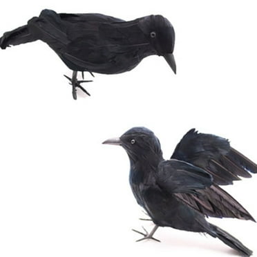 Navaris Crow Decoy - Fake Black Crow Decoy for Attracting Crows ...
