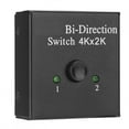 Bi Directional Hdmi Converter Switch Splitter 1 Input 2 Output Adapter Black